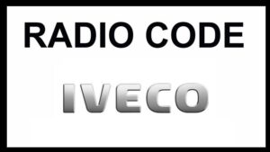 Código de radio Iveco - Código de radio